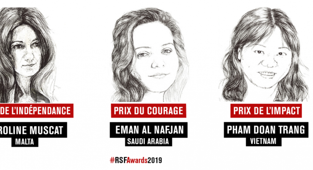 La saoudienne Eman al Nafjan, la vietnamienne Pham Doan Trang, et la ...